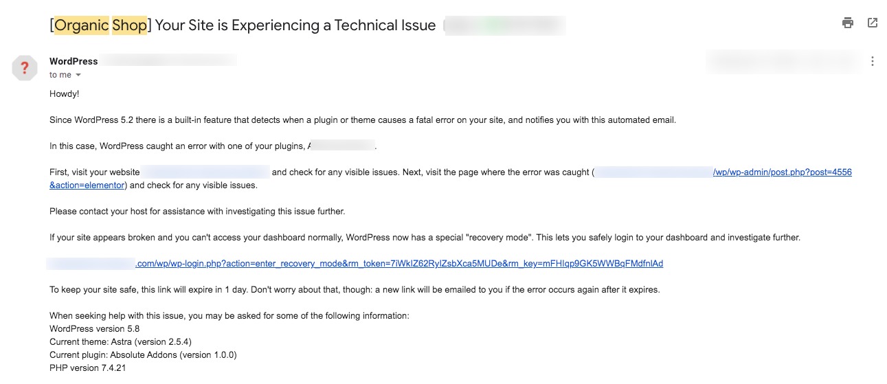 How to fix “This site is experiencing technical difficulties” error in ...